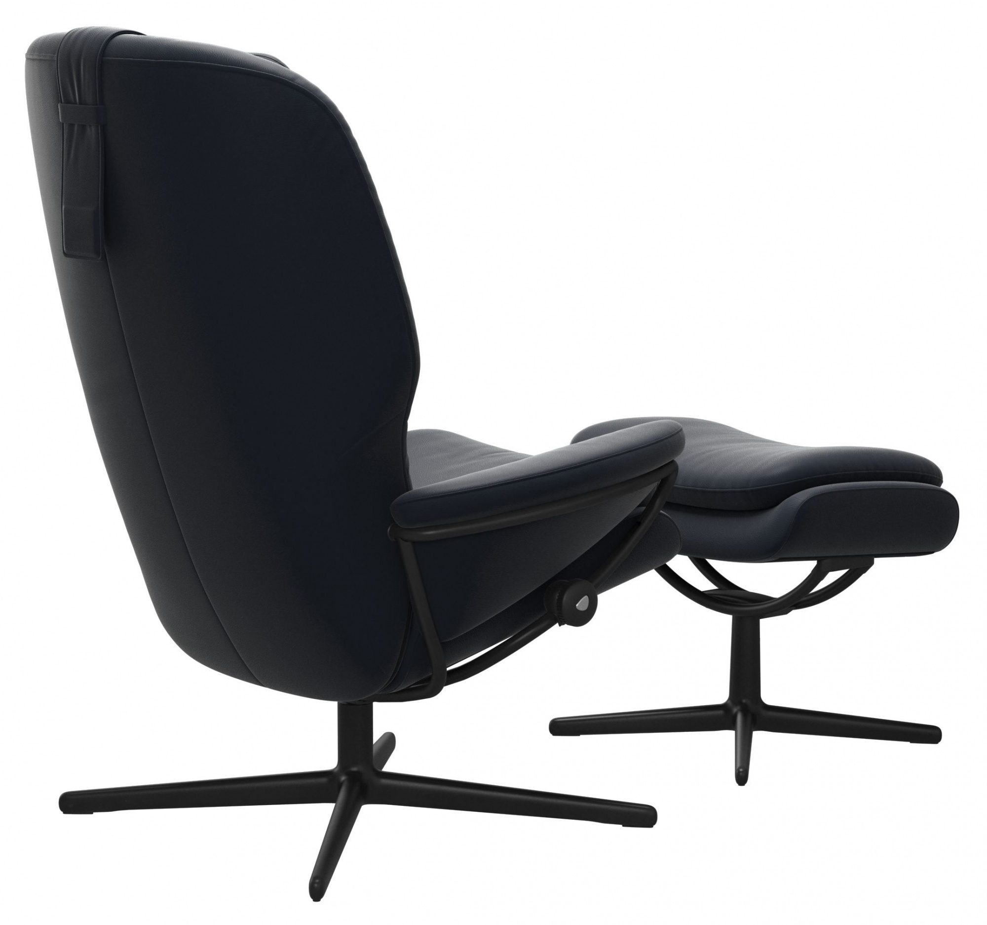 Stressless Rome Chair & Stool | High Back Cross