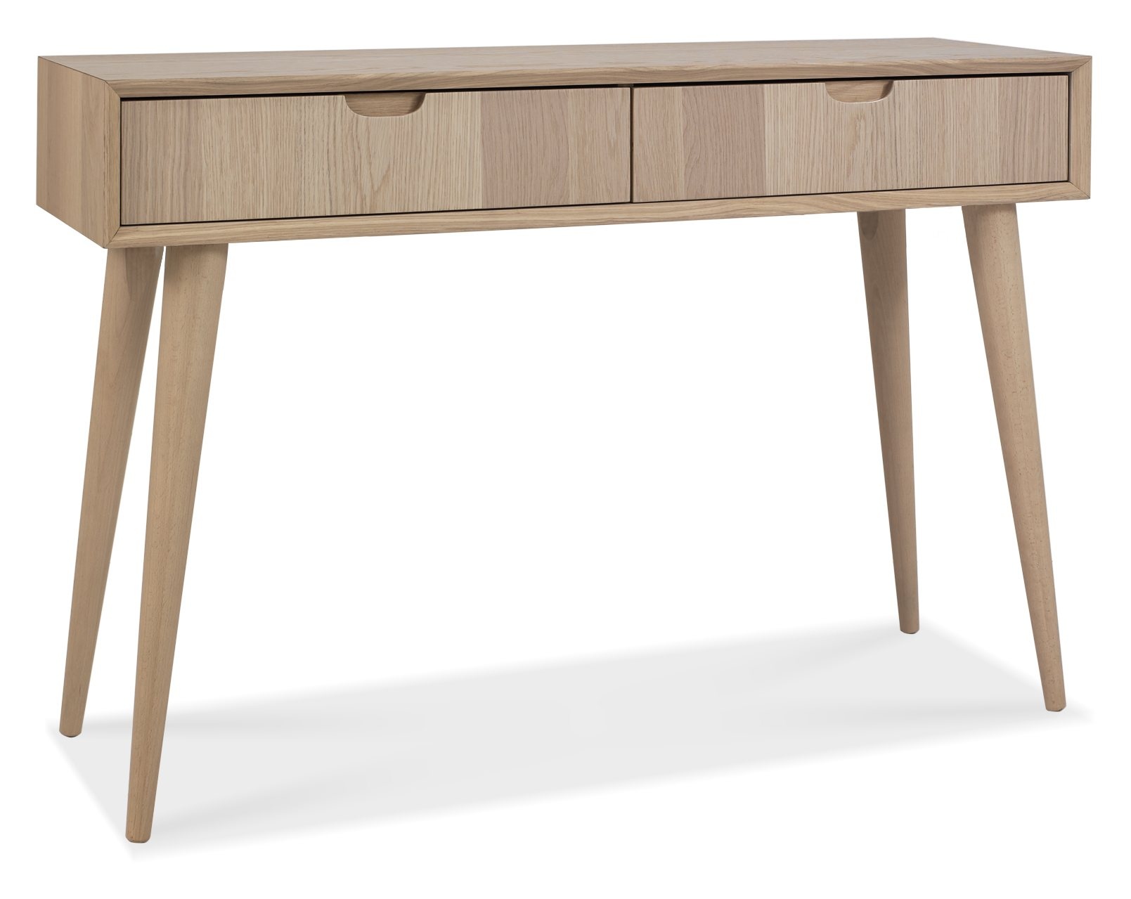 Dansk Oak Console Table with Drawers | Bentley Designs
