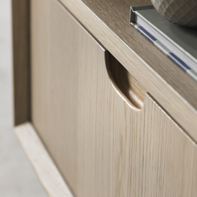 Dansk Oak Console Table with Drawers | Bentley Designs