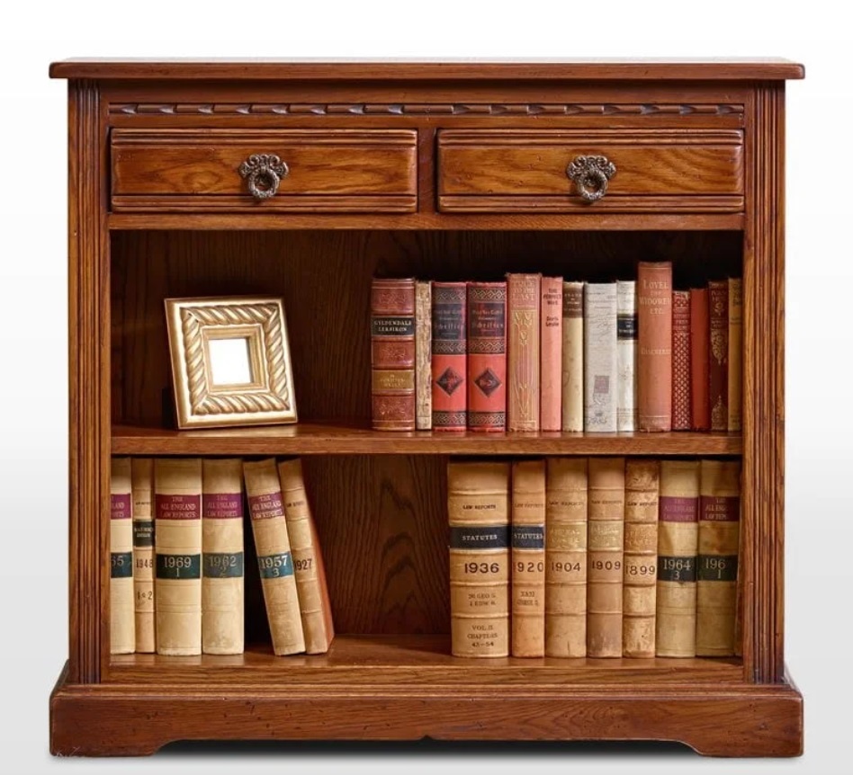 Old Charm Low Open Bookcase