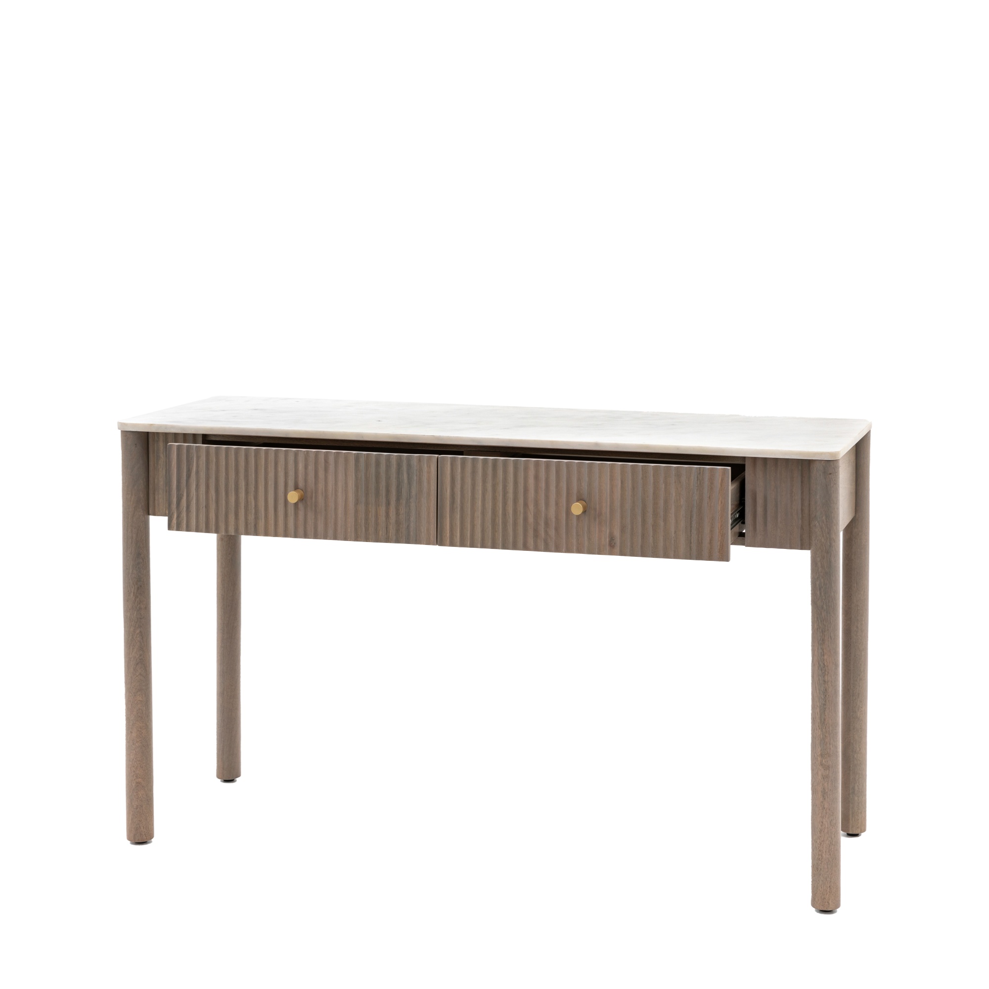 Gallery Marmo 2 Drawer Console Table | Brentham Furniture
