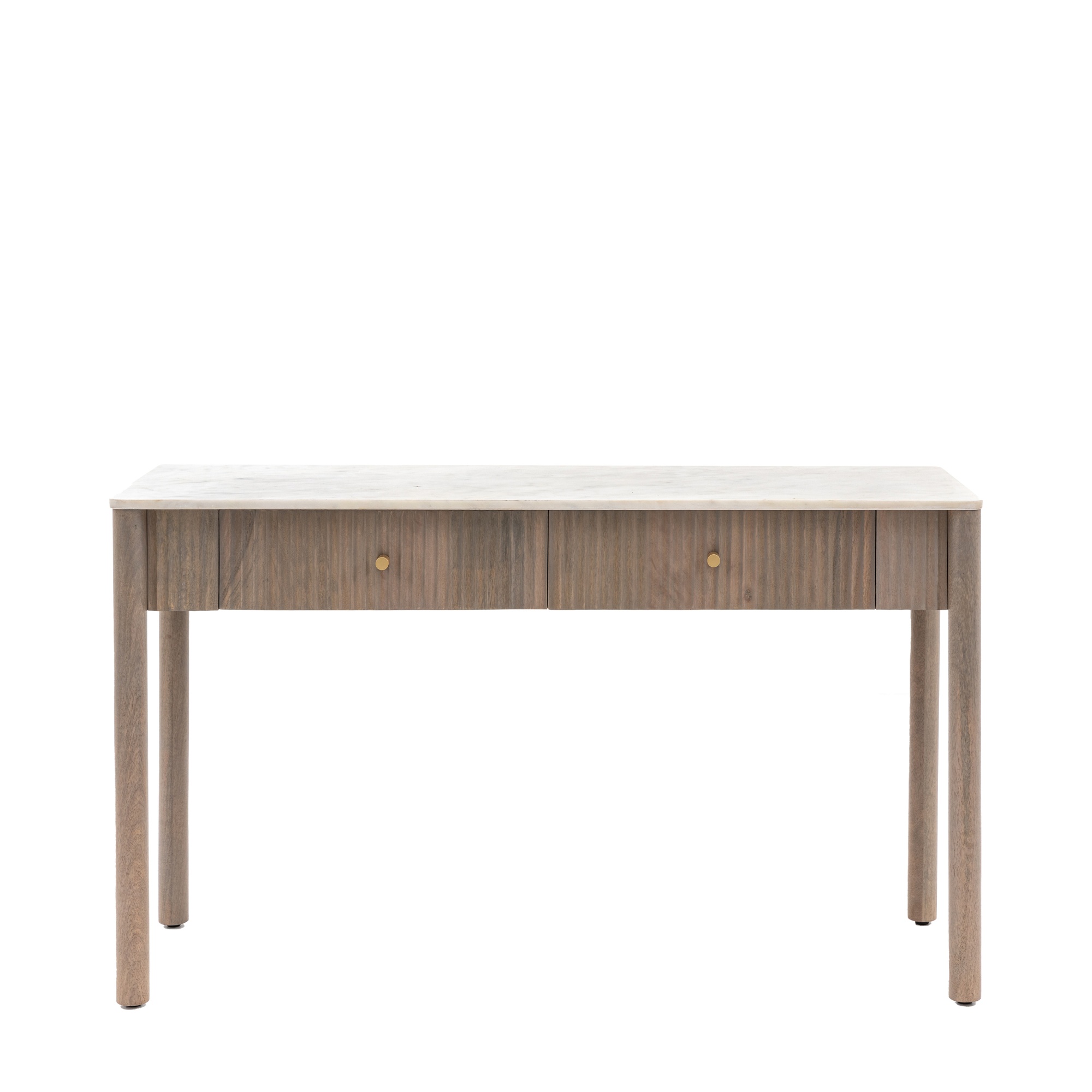 Gallery Marmo 2 Drawer Console Table | Brentham Furniture