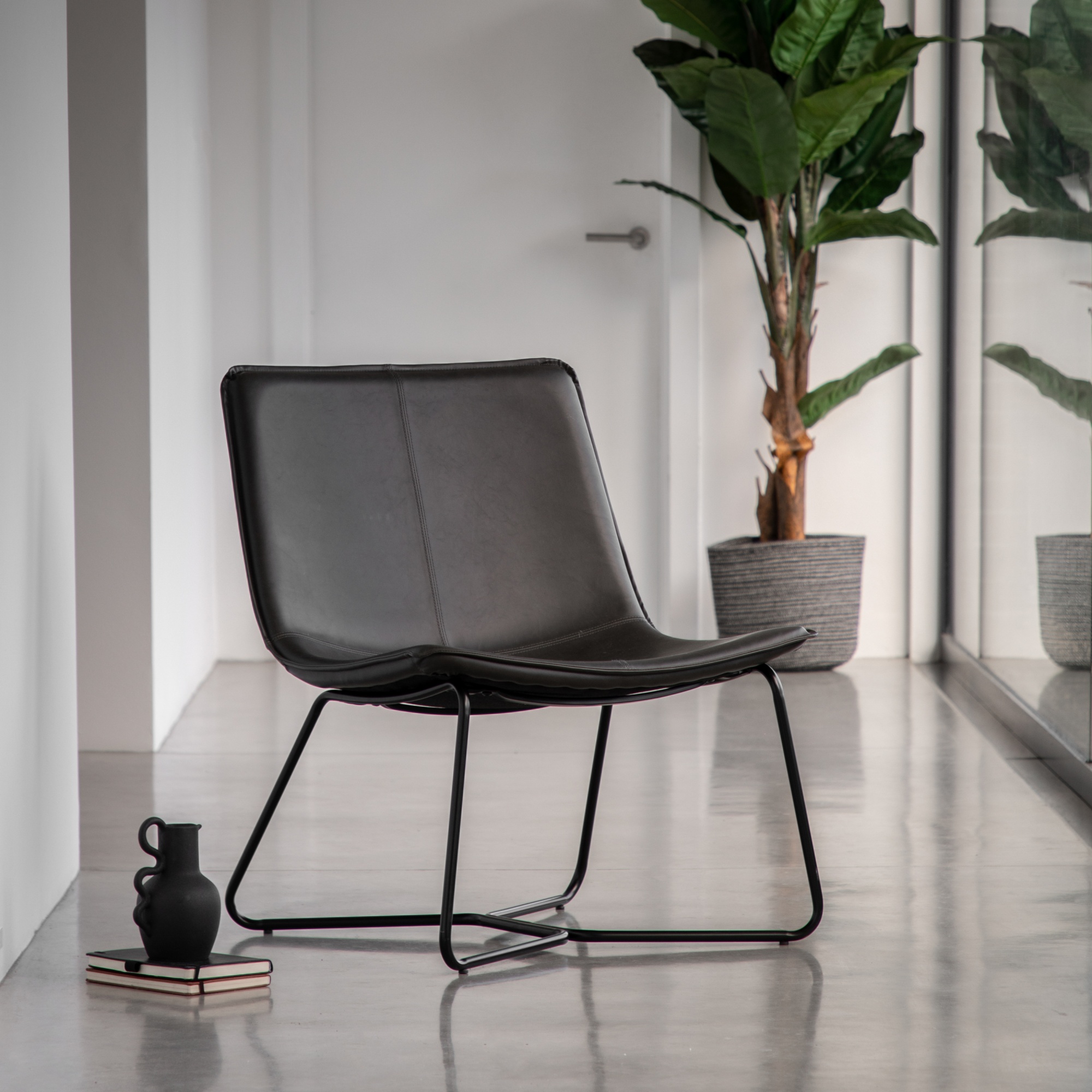 Gallery Hawking Lounge Chair Charcoal | Brentham Furniture