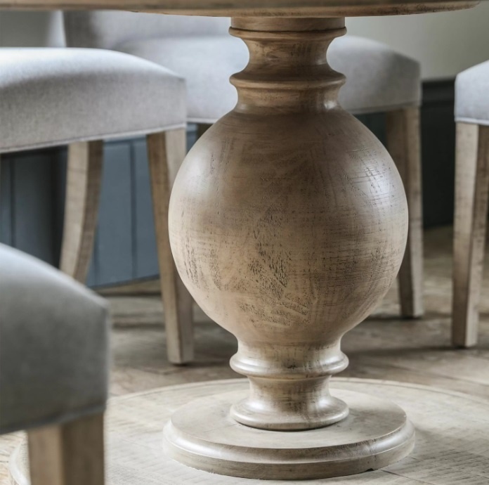 Gallery Direct Vancouver Round Extending Dining Table