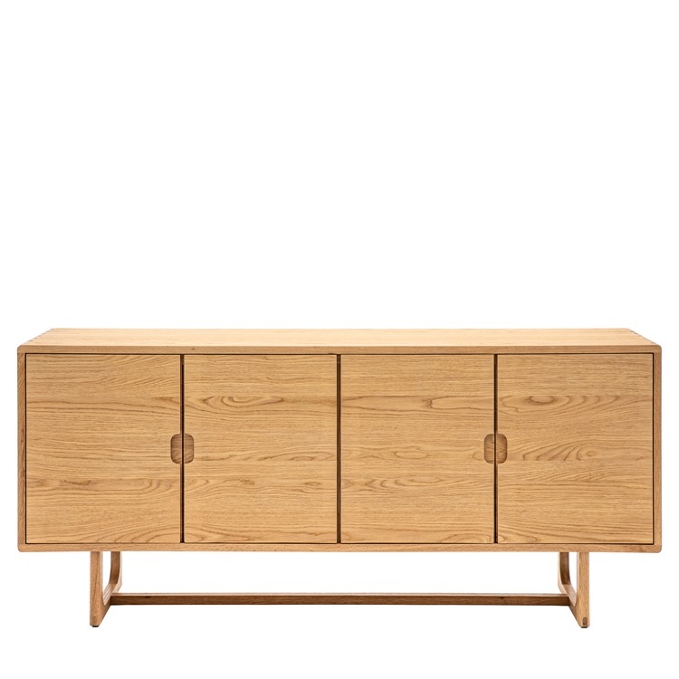Gallery Direct Craft 4 Door Sideboard Natural