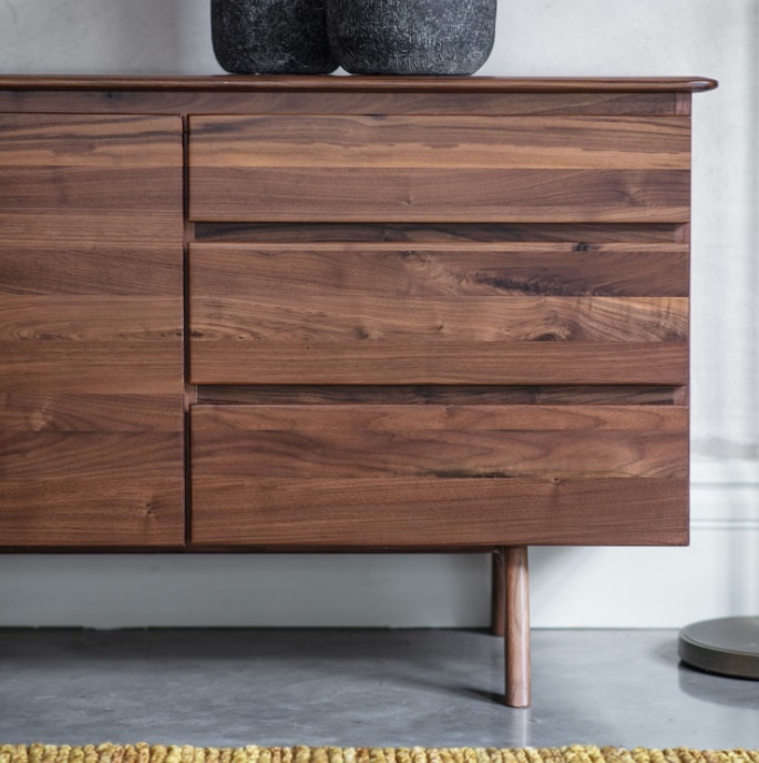 Gallery Madrid 2 Door Sideboard Walnut | Brentham Furniture