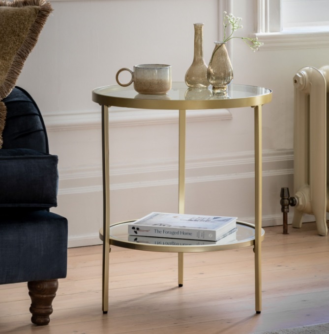 Gallery Hudson Side Table Champagne