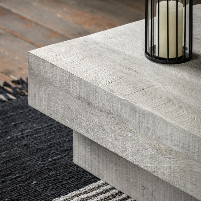 Gallery Iowa Coffee Table Whitewash | Brentham Furniture