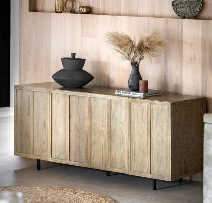 Gallery Panelled 4 Door Sideboard