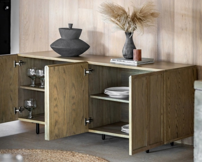 Gallery Panelled 4 Door Sideboard