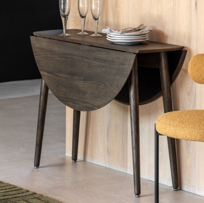 Gallery Hatfield Folding Table Smoked | Brentham Furniture