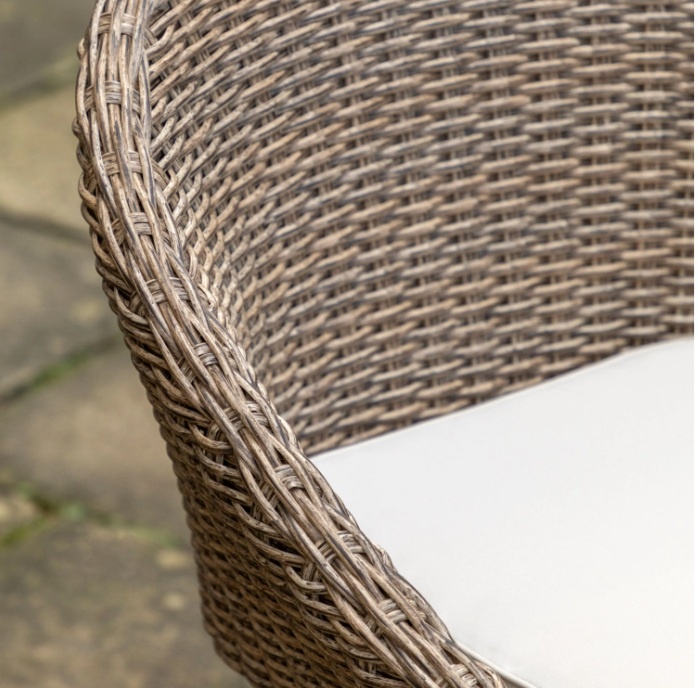 Gallery Avena 4-Seater Dining Set | Acacia Wood & Wicker