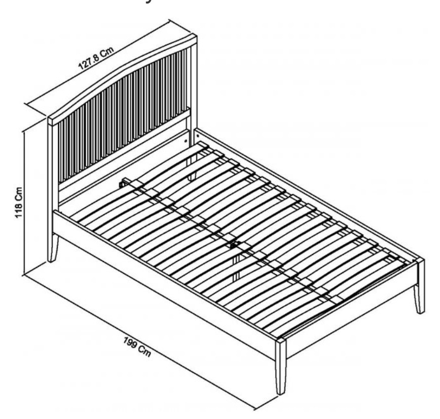 Ashby White Small Double Bedstead | Bentley Designs
