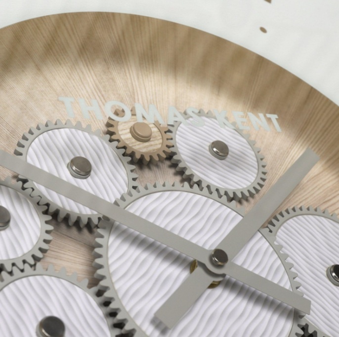 Clocksmith Grand Clock Cog Ivory 30" | Brentham Furniture