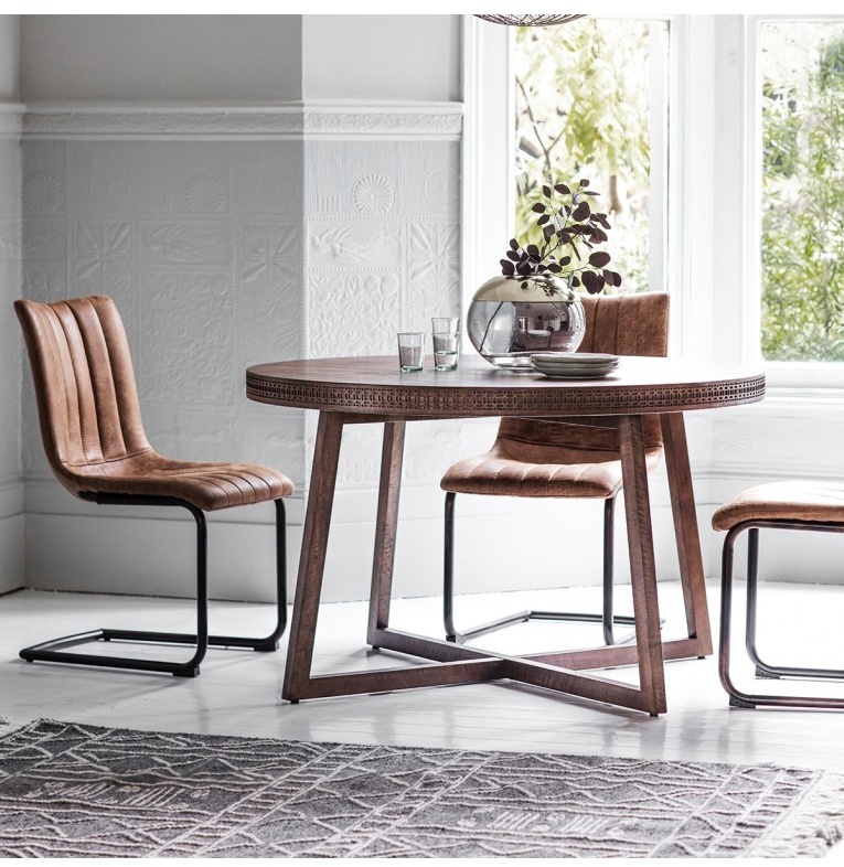 Gallery Boho Retreat Round Dining Table | Brentham Furniture