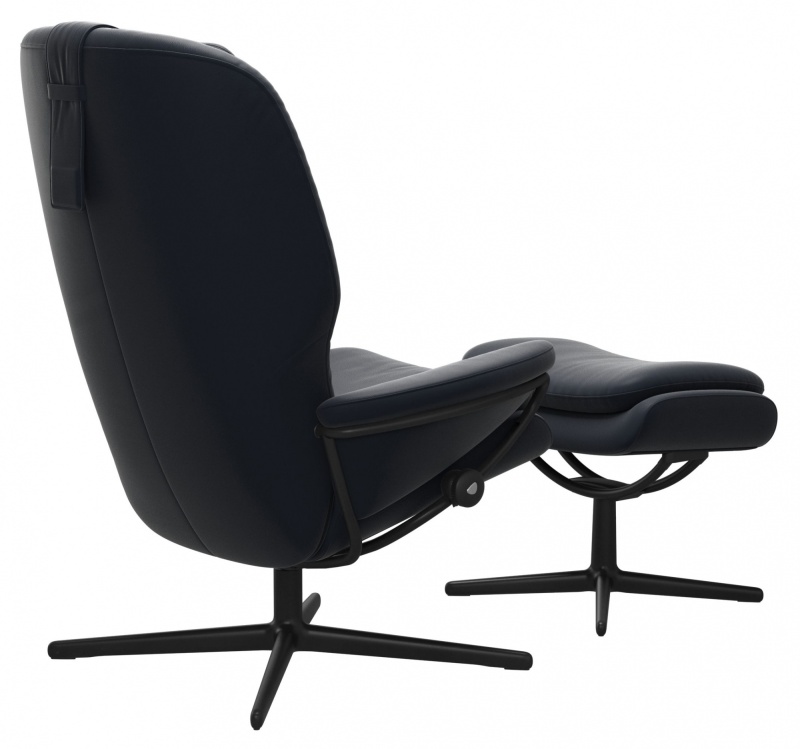 Stressless Rome Chair & Stool | High Back Cross