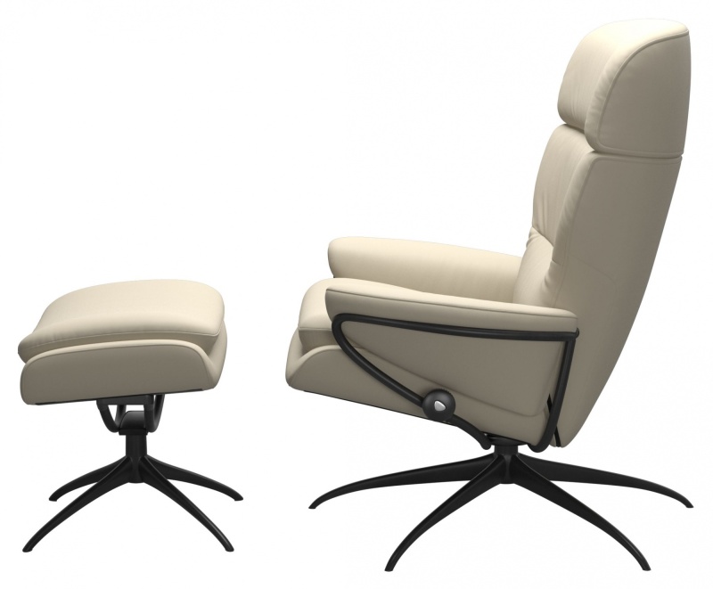 Stressless Rome Chair & Stool | Adjustable Star