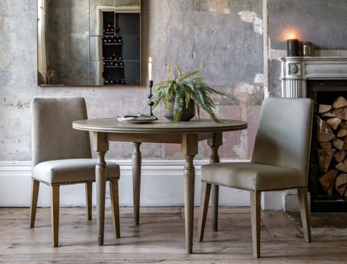 Gallery Direct Rustique Round Dining Table | Rustic Dining