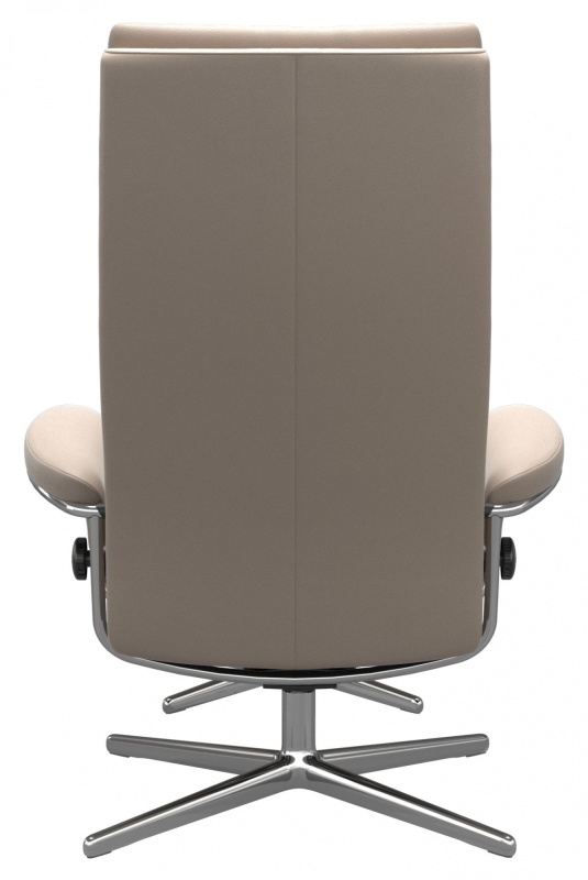 Stressless Tokyo High Back Recliner Chair & Stool - Urban Cross Base ...