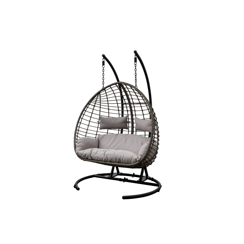 Adanero Double Hanging Egg Chair | 2-Seater Wicker Cocoon