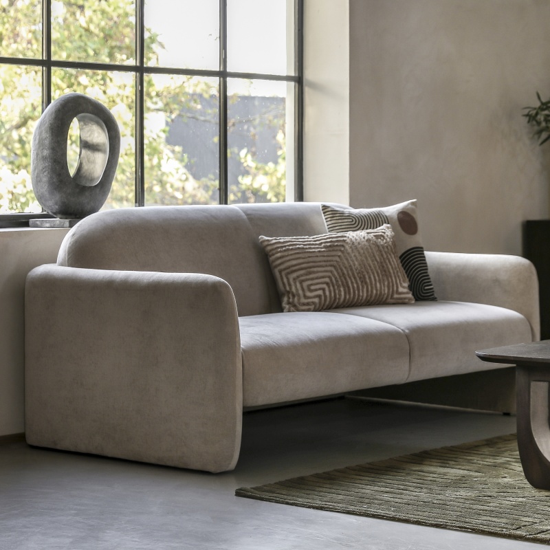Gallery Direct Massa 3 Seater Sofa Cream