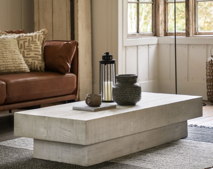 Gallery Iowa Coffee Table Whitewash