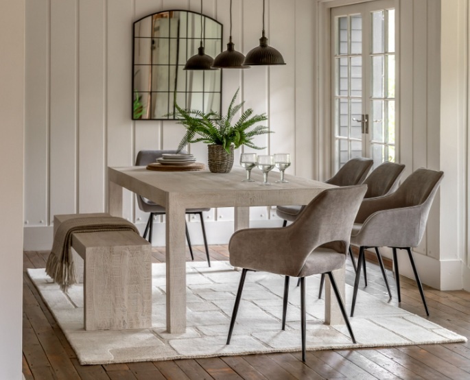Gallery Iowa Dining Table Whitewash