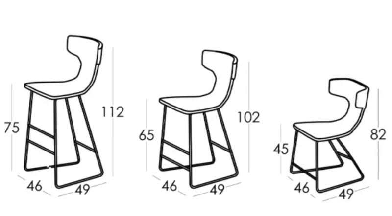 Fama Burt High Barstool | Brentham Furniture
